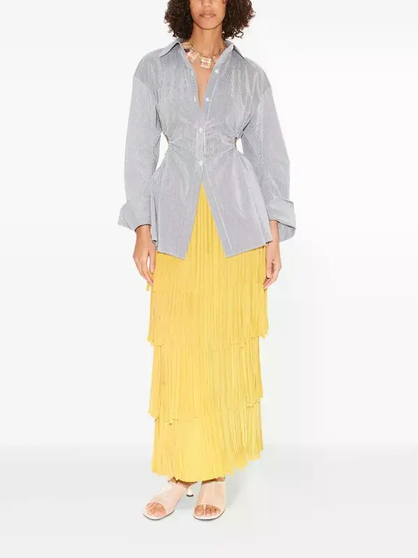 SIMONMILLER Za Za Knit Fringe Maxi Skirt - Yellow