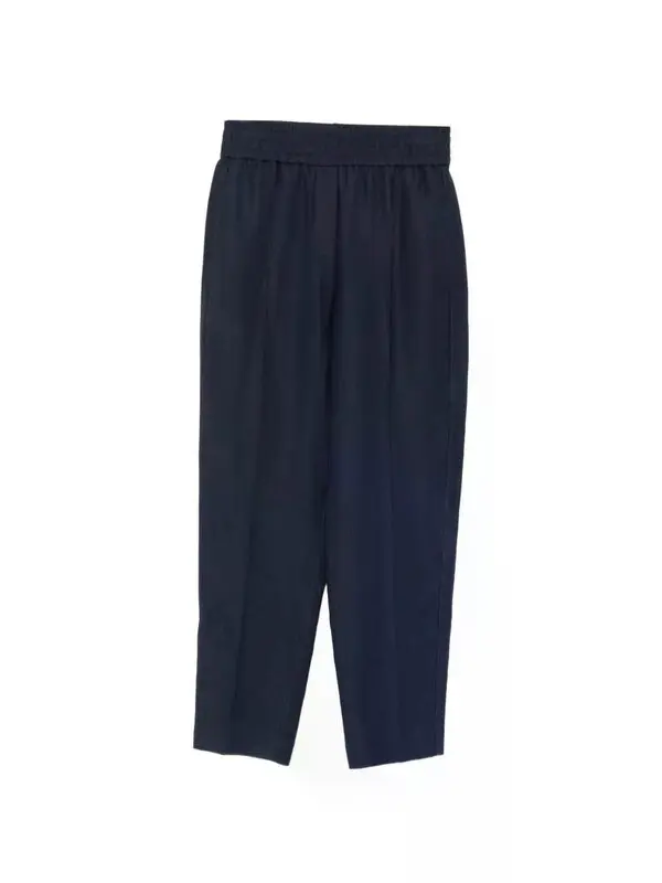 Brunello Cucinelli Elasticated-waistband Trousers - Blue