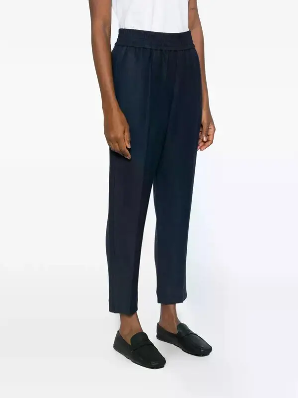 Brunello Cucinelli Elasticated-waistband Trousers - Blue