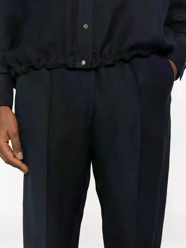 Brunello Cucinelli Elasticated-waistband Trousers - Blue