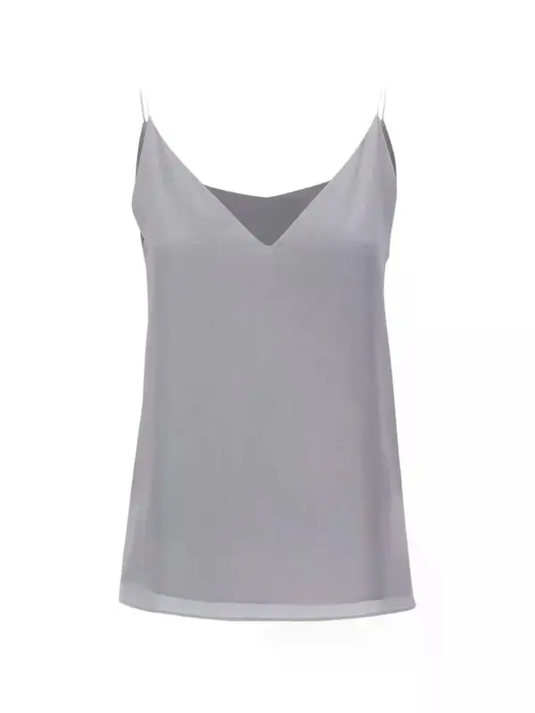 Eleventy Slim Strap V-neck Top