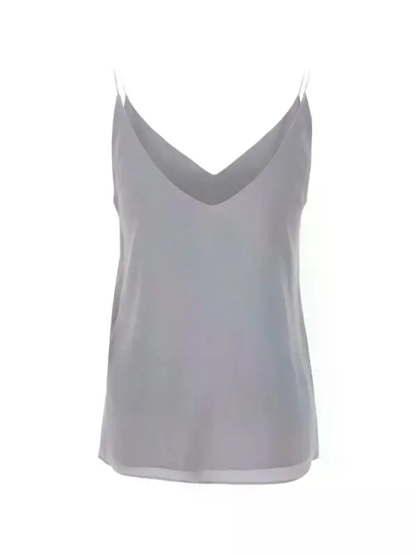 Eleventy Slim Strap V-neck Top