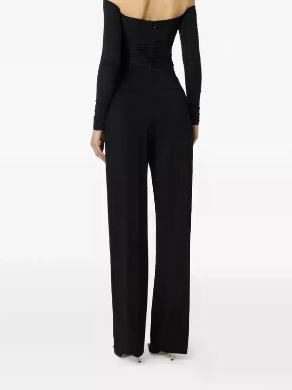 Elisabetta Franchi Logo Plaque Trousers