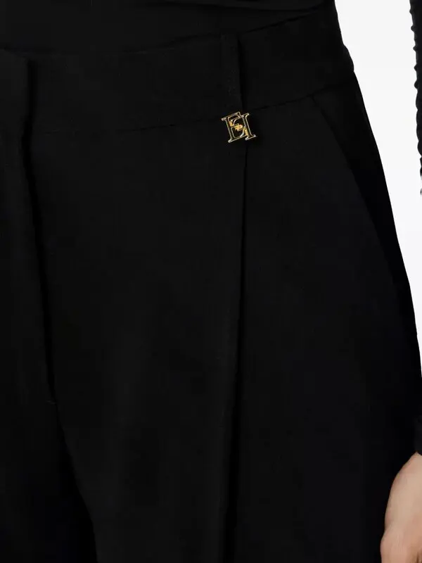 Elisabetta Franchi Logo Plaque Trousers