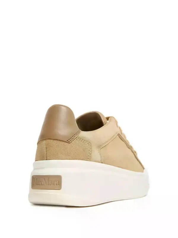 Max Mara Platform Lace-up Sneakers - Neutrals