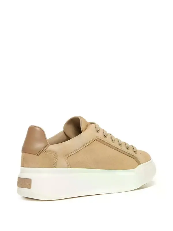 Max Mara Platform Lace-up Sneakers - Neutrals