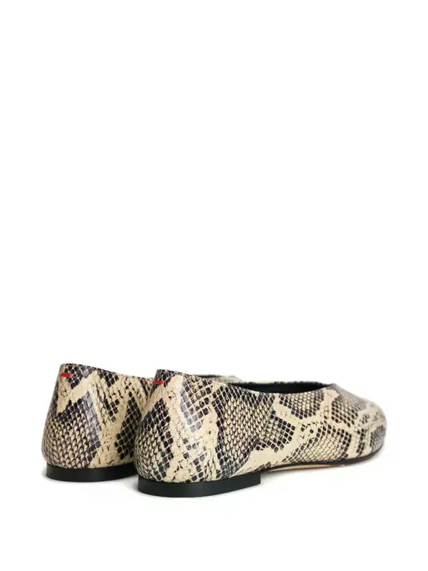 AeydĒ Printed Pointed Toe Flats