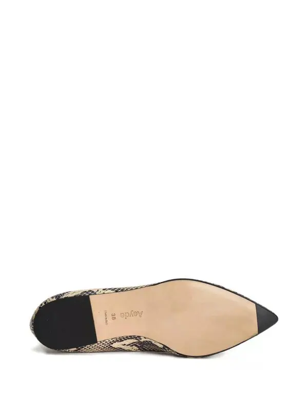 AeydĒ Printed Pointed Toe Flats