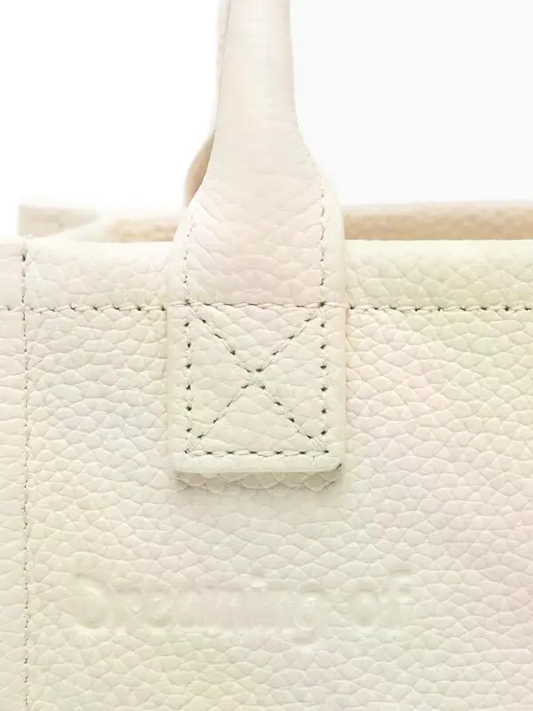 MC2 SAINT BARTH Mini Logo-embossed Tote Bag - White