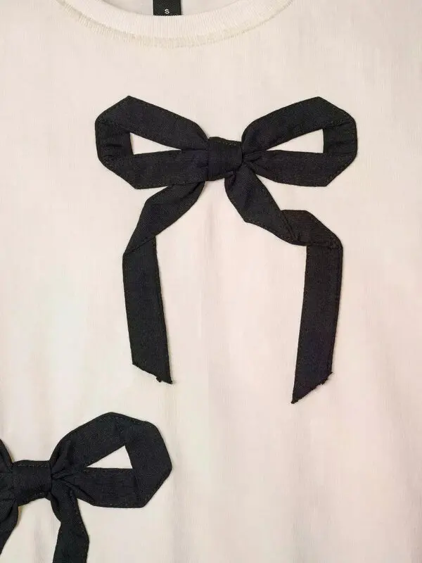 Marc Jacobs Bow Detail T-shirt - Neutrals