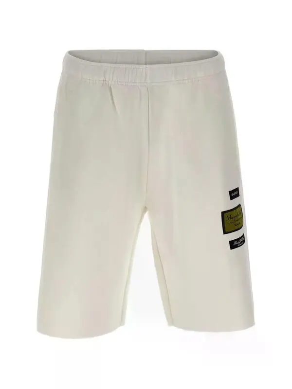 MAISON MARGIELA Logo-patch Track Shorts - Neutrals