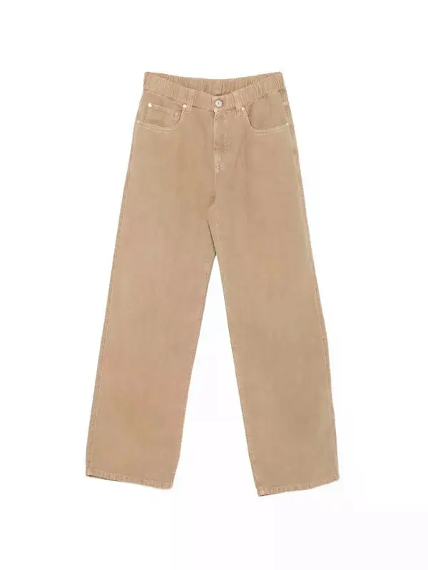 Brunello Cucinelli Elasticated-waistband Trousers - Neutrals