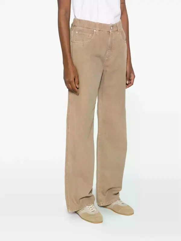 Brunello Cucinelli Elasticated-waistband Trousers - Neutrals