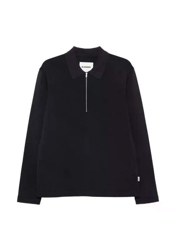 JIL SANDER Half-zip Polo Shirt - Blue