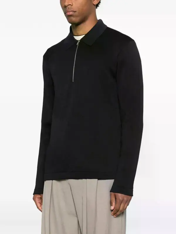 JIL SANDER Half-zip Polo Shirt - Blue