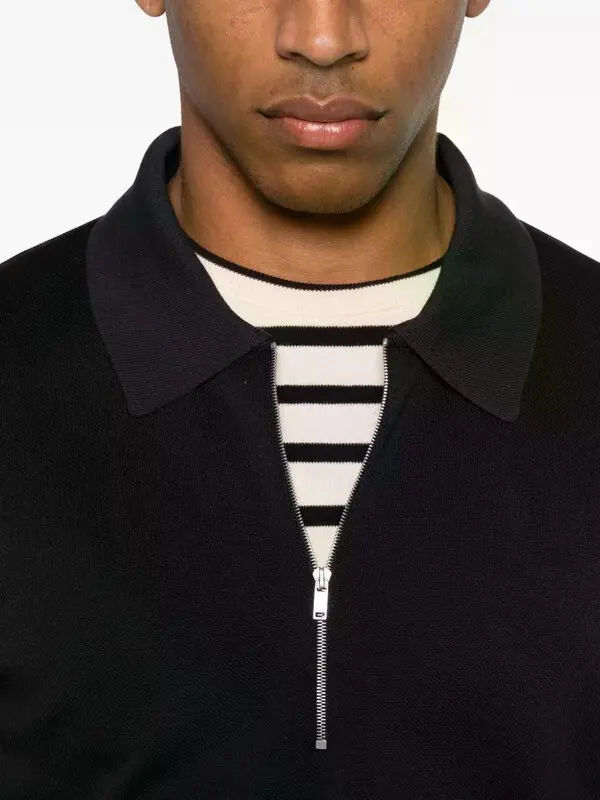 JIL SANDER Half-zip Polo Shirt - Blue
