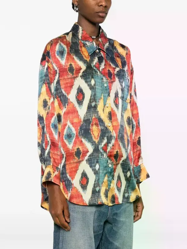 R13 Diamond-print Shirt