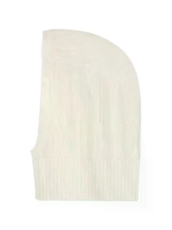 Eric Bompard Ribbed Knit Hood - Neutrals
