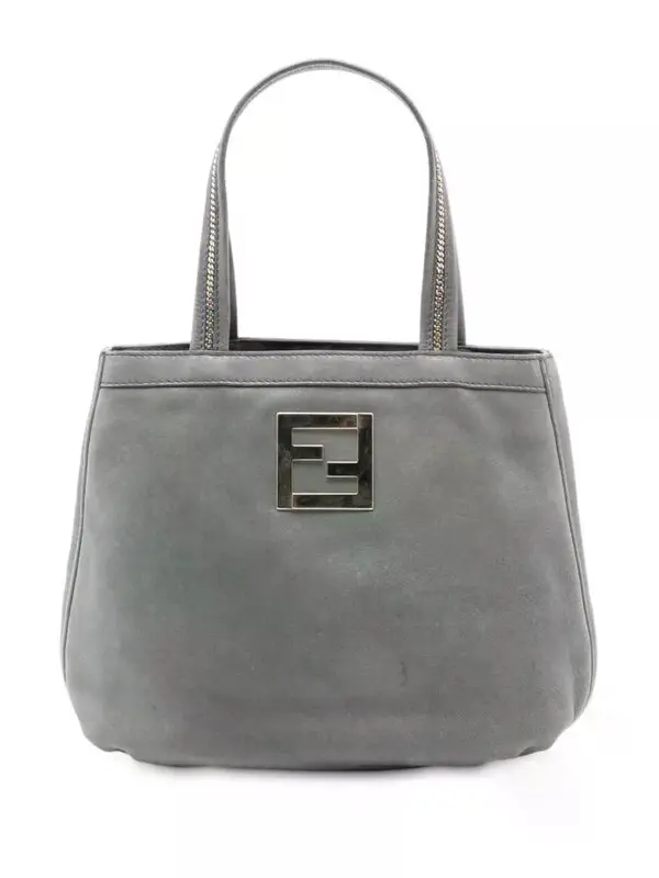 Fendi Nubuck Ff Chains Tote Bag