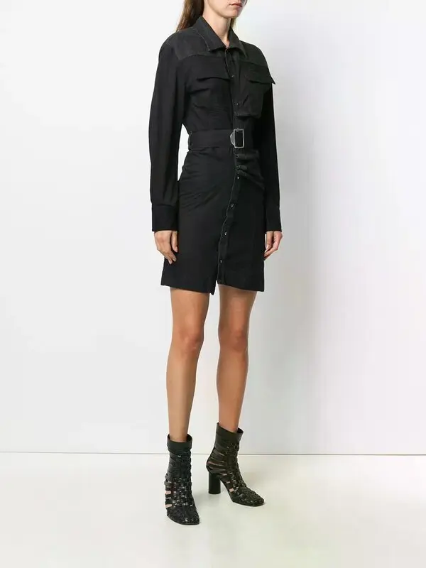 DIESEL® Belted Shirt Dress