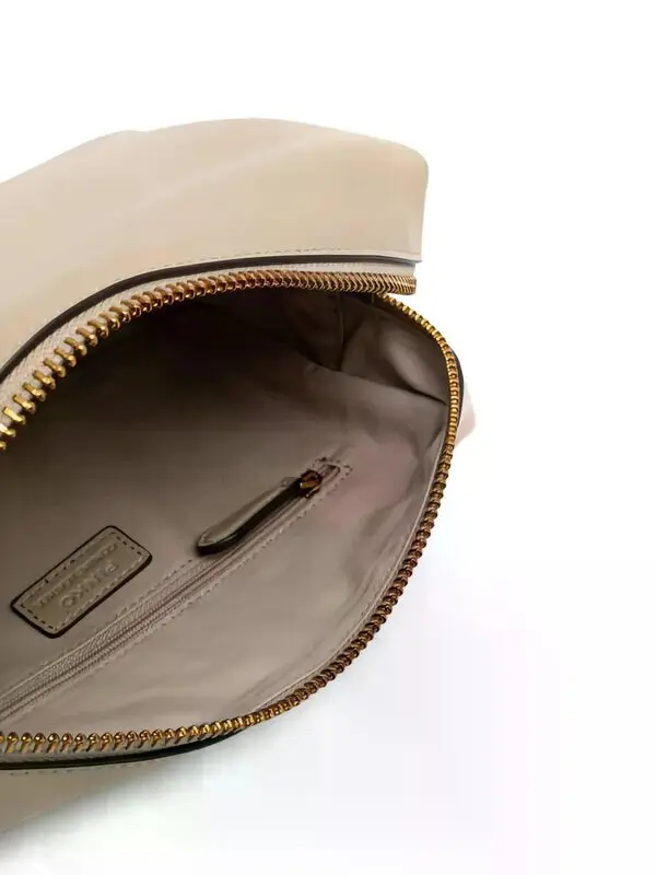 Pinko Medium Horizontal Shoulder Bag With Love Birds Logo - Neutrals