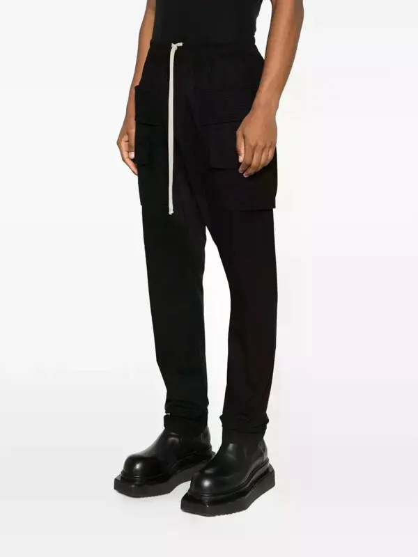 Rick Owens Drawstring Cotton Trousers