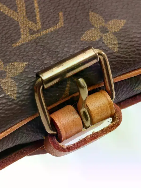 LOUIS VUITTON 1990 Monogram Cartouchiere Mm Crossbody Bag - Brown