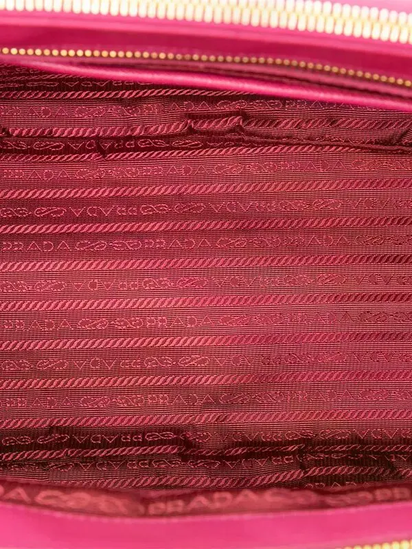 Prada Medium Saffiano Lux Galleria Double Zip Satchel - Pink