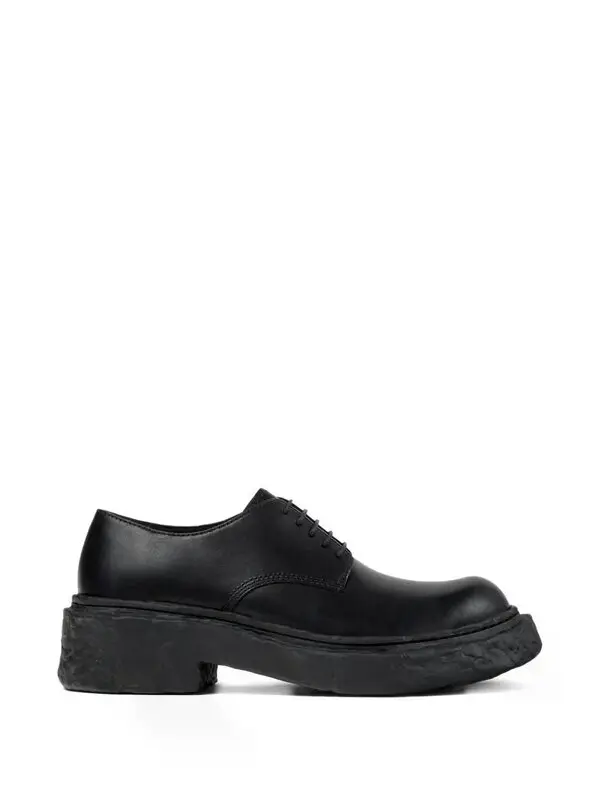 Camper Smooth Leather Lace-up Shoes - Black