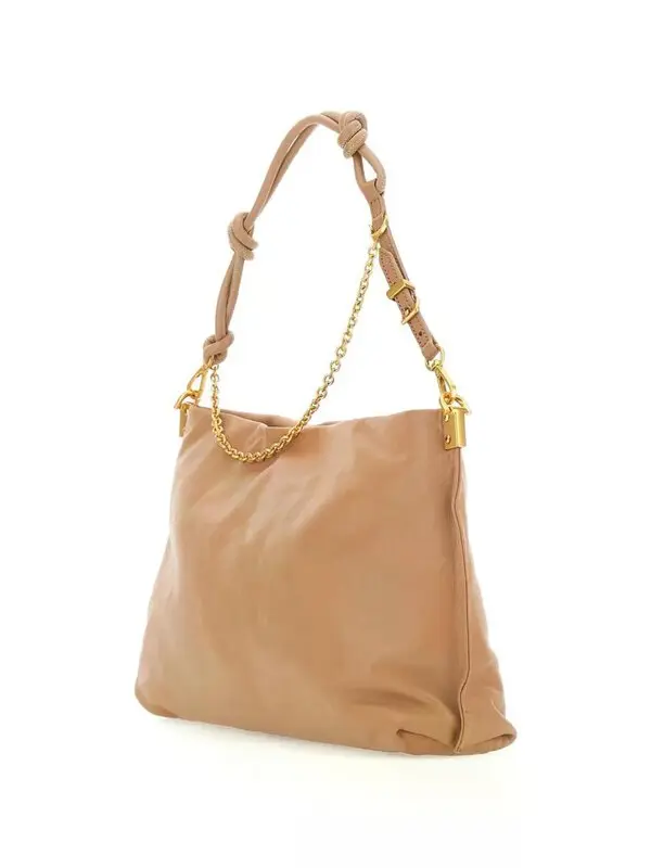 GIANNI CHIARINI Leather Shoulder Bag - Neutrals