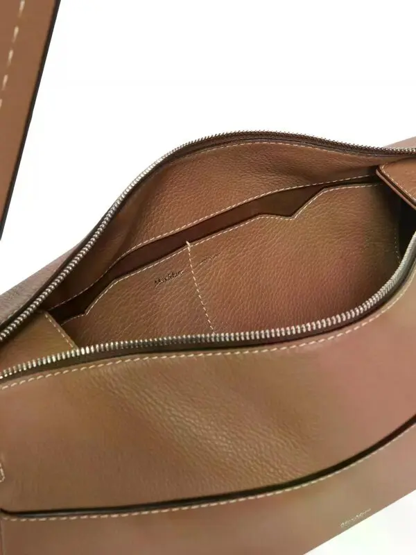 Max Mara Leather East West Shoulder Bag - Neutrals