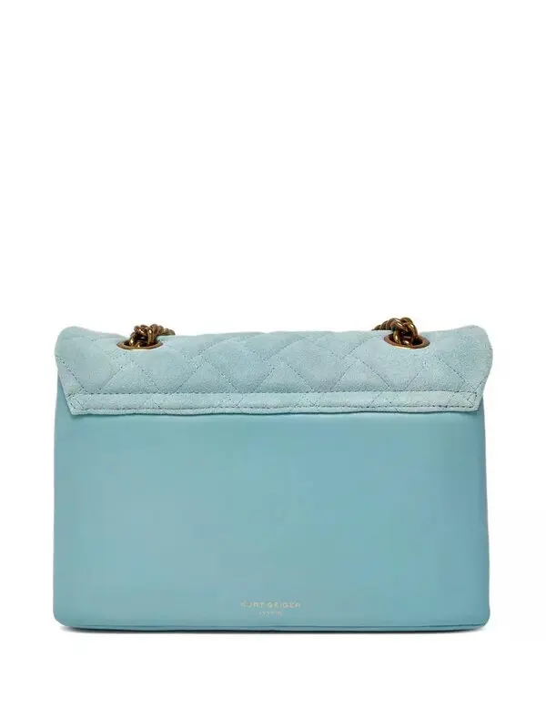 Kurt Geiger Quilted Chain Shoulder Bag - Blue