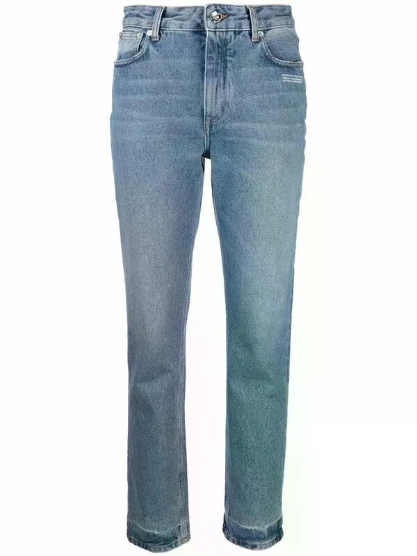 Off-White Faded-effect Skinny Jeans