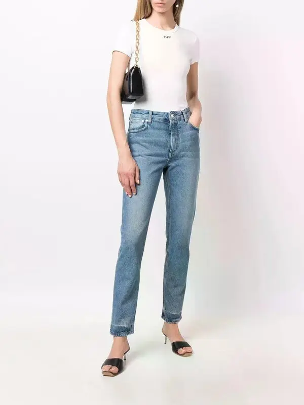 Off-White Faded-effect Skinny Jeans