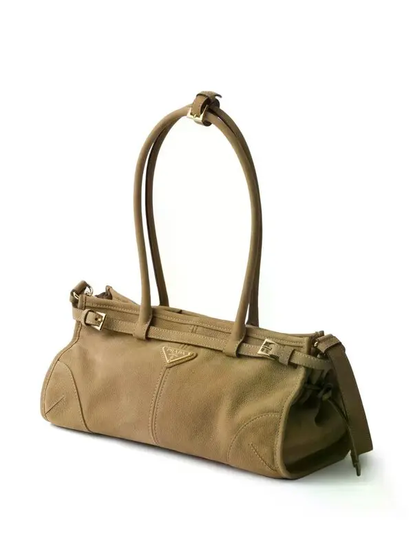 Prada Medium Bonnie Leather Tote Bag - Neutrals