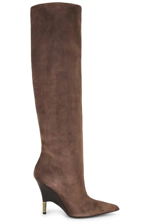 Khaite Bella Knee High Boot - Ebano