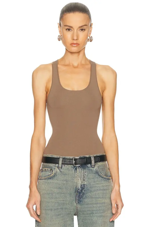 ENTIRE STUDIOS Compressed Bodysuit - Tan