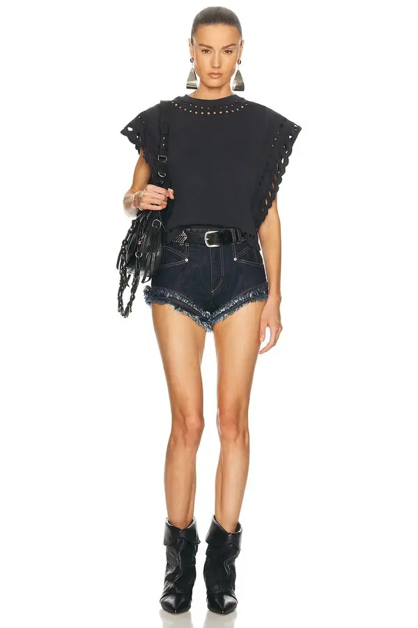 Isabel Marant Étoile Odyle Top - Faded Black