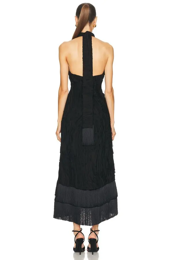 Alexis Ambrosio Fringe Hem Dress