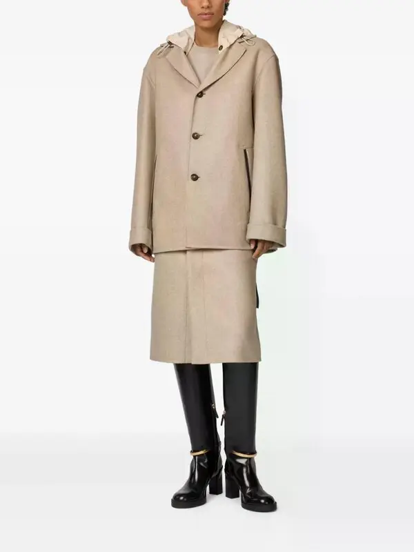 TOD'S Hooded Trimmed Jacket
