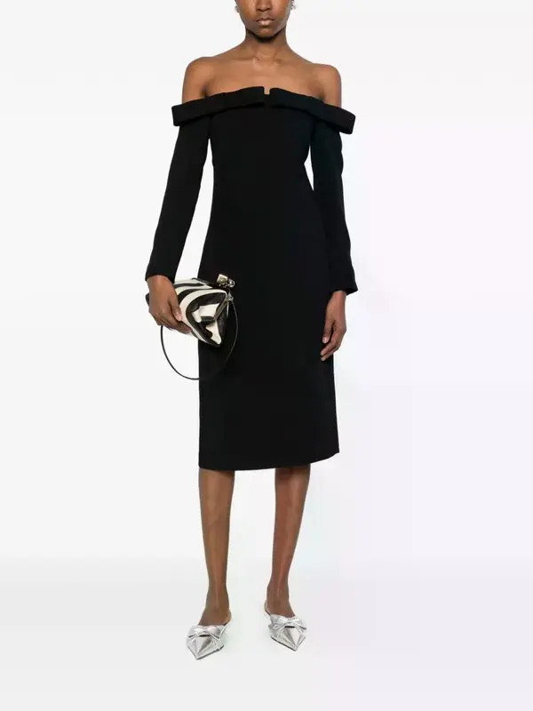 N°21 Off-shoulder Midi Dress