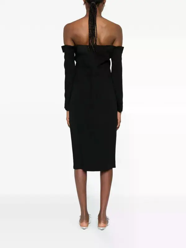 N°21 Off-shoulder Midi Dress