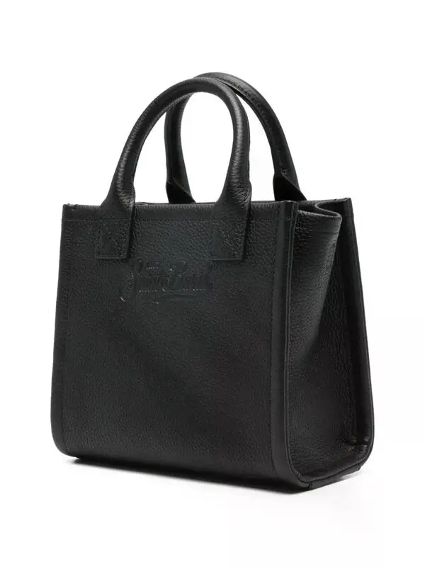MC2 SAINT BARTH Mini Debossed-logo Tote Bag - Black