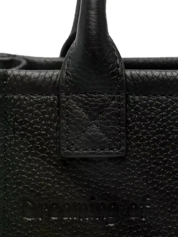 MC2 SAINT BARTH Mini Debossed-logo Tote Bag - Black