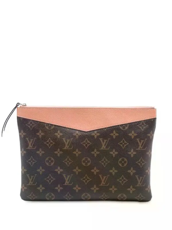 LOUIS VUITTON 2018 Monogram Daily Pouch - Brown