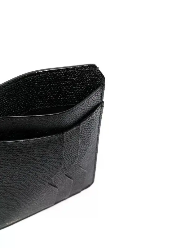 VALEXTRA Logo-print Leather Cardholder