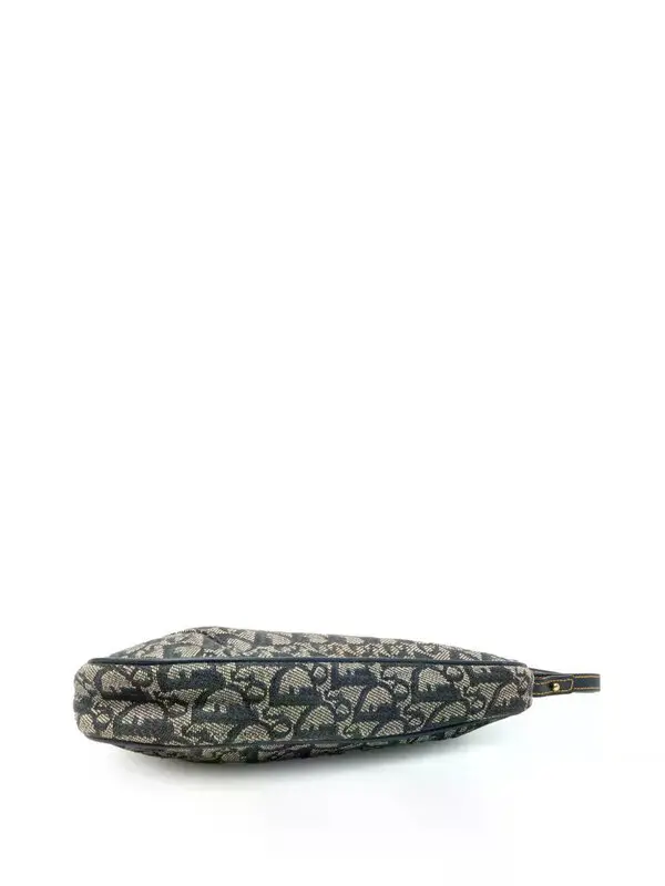 Dior 2001 Mini Diorissimo Canvas Saddle Pochette - Blue