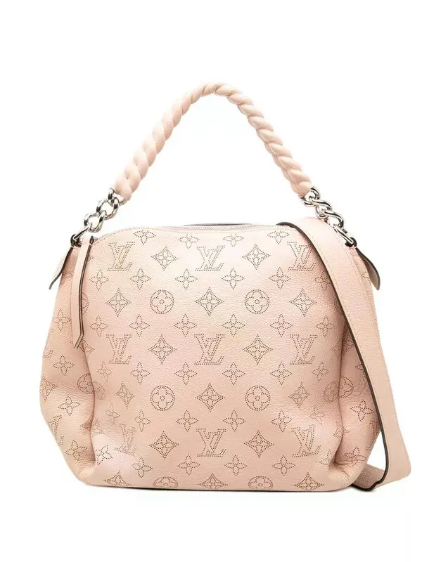 LOUIS VUITTON 2016 Monogram Mahina Babylone Chain Bb Satchel - Pink