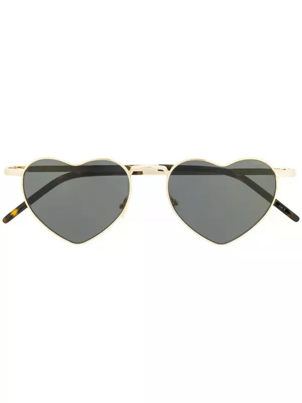 Saint Laurent Heart-frame Sunglasses - Black