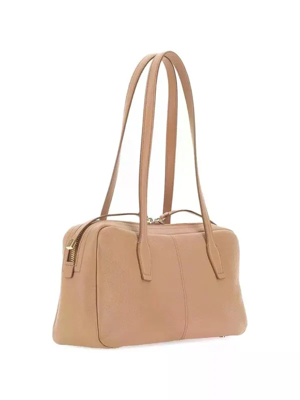 GIANNI CHIARINI Aryna Hammered Shoulder Bag - Neutrals